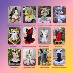 Alida the Unicorn Crochet Pattern PDF, Crochet Unicorn PATTERN, Crochet Unicorn - Amigurumi ...