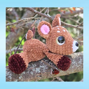 Dory the Deer Crochet Pattern, Low Sew, Sploot Series - Etsy