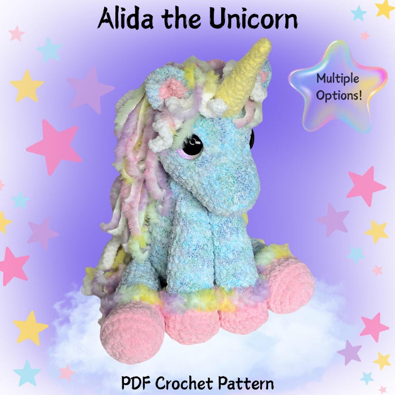 Unicorn Rainbow Plush - Etsy