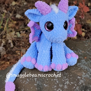 Mini Snuggle Dragons Crochet Pattern, 2 in 1 Dragon Pattern, Crochet ...