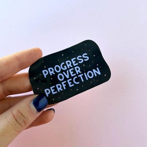 Progress Over Perfection Sticker for Laptop Mental Health Sticker ...