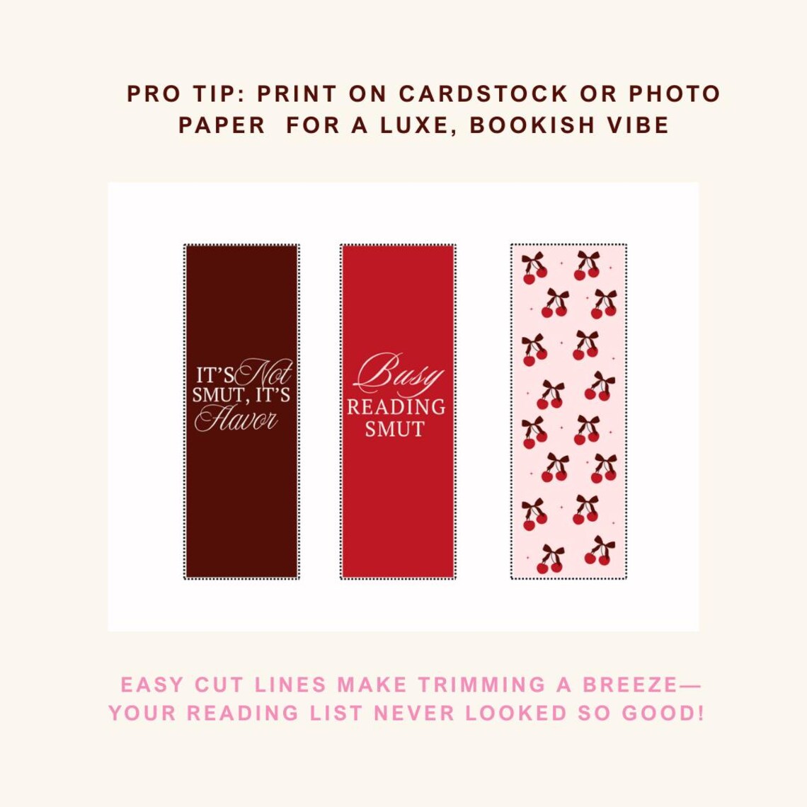 Printable Spicy Romance Bookmarks: Digital Book Mark Reading Quote Book ...