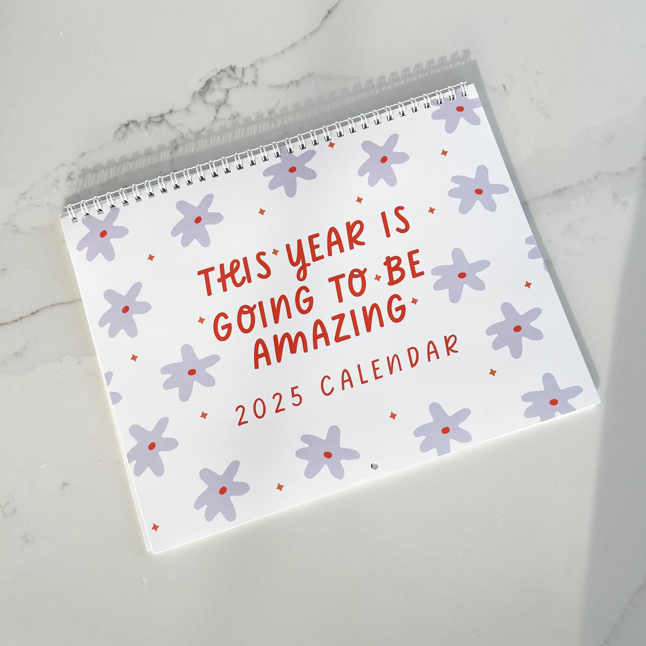 2025 Wall Calendar Motivational Quotes Monthly Calendar for Office Wall ...