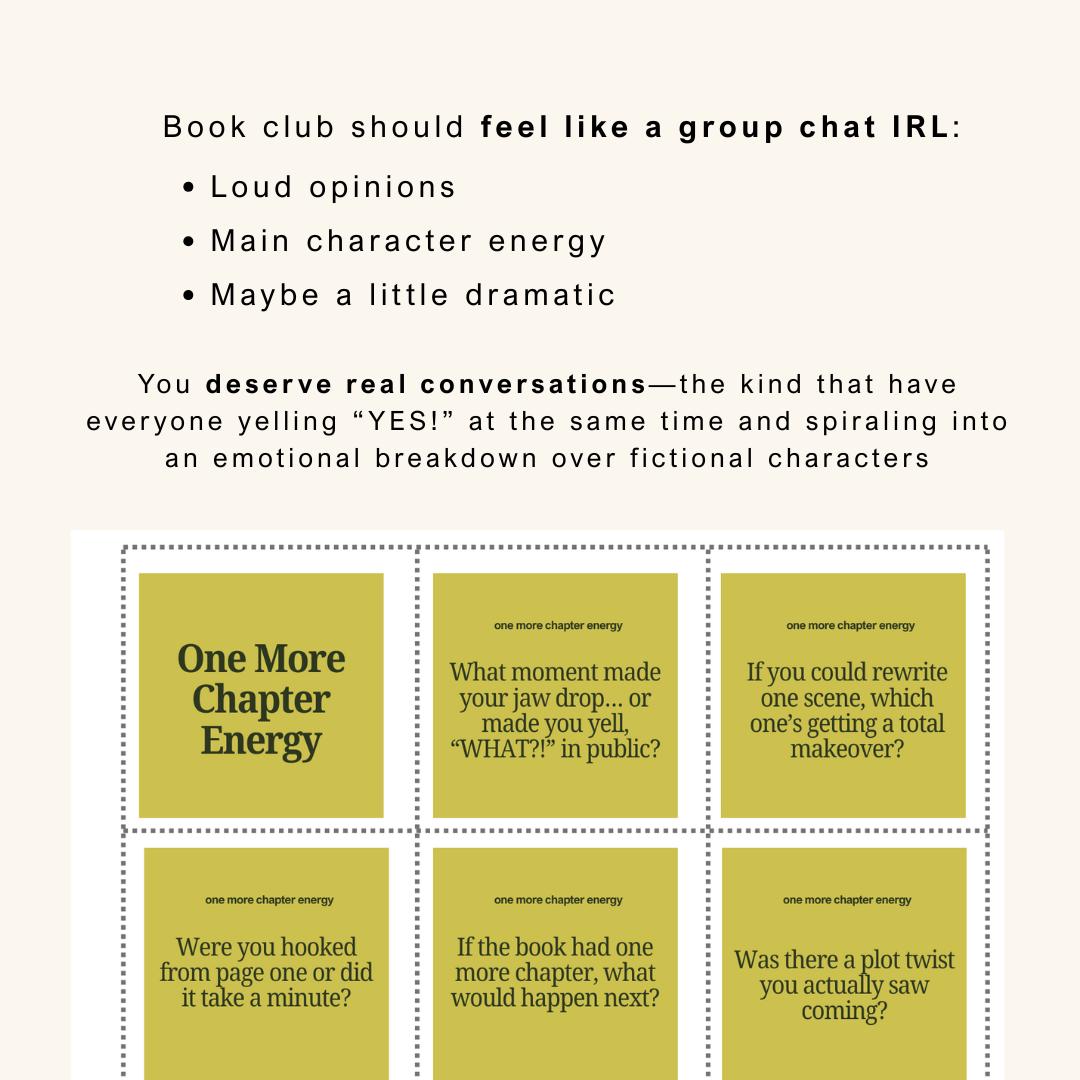 Printable Book Club Discussion Questions Book Club Games for Book ...