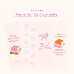 Printable Book Bookmark Digital Download Reading Quote Book Lover Gift ...