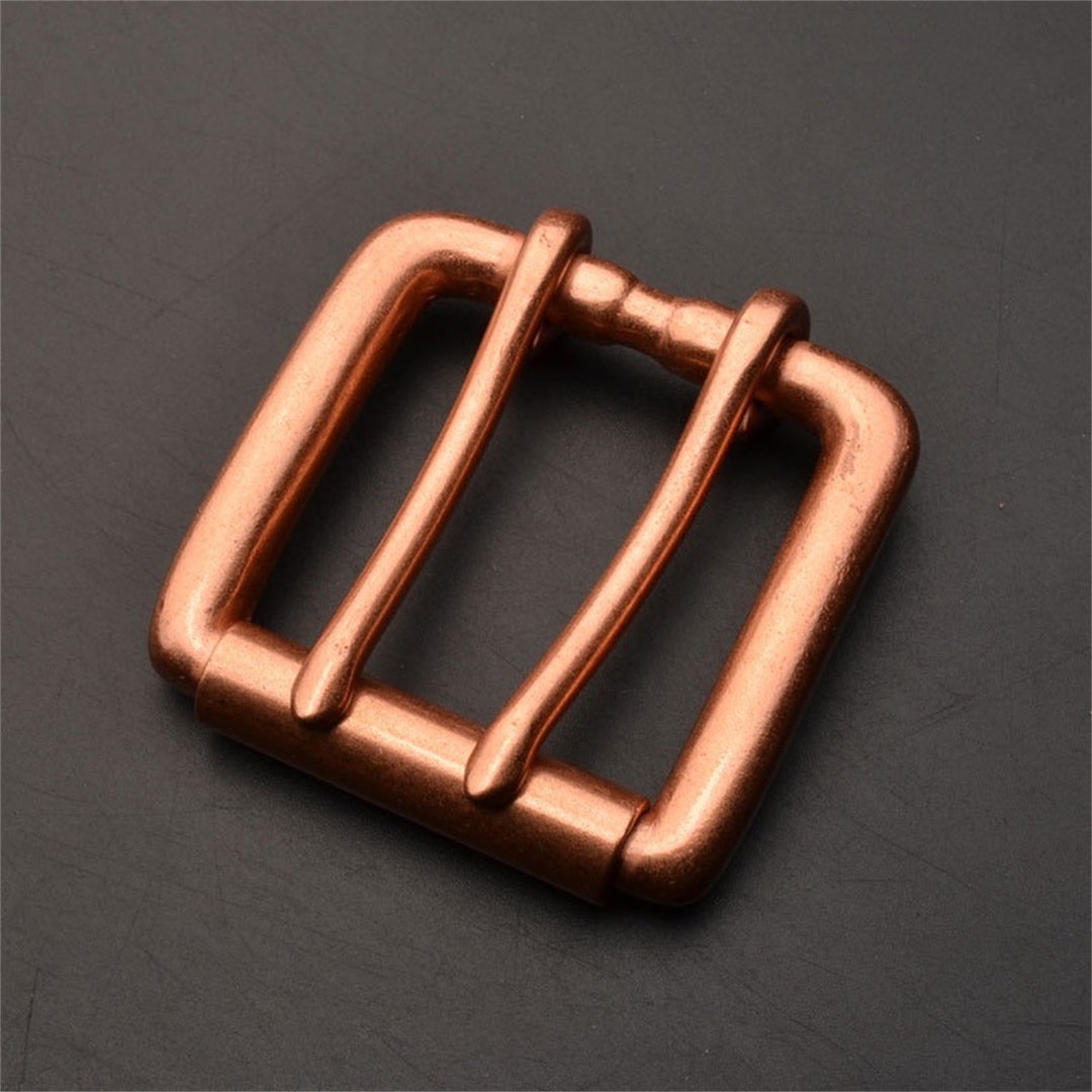 Red Copper Rolling Bar Buckle Double Pin Roller Buckle - Etsy