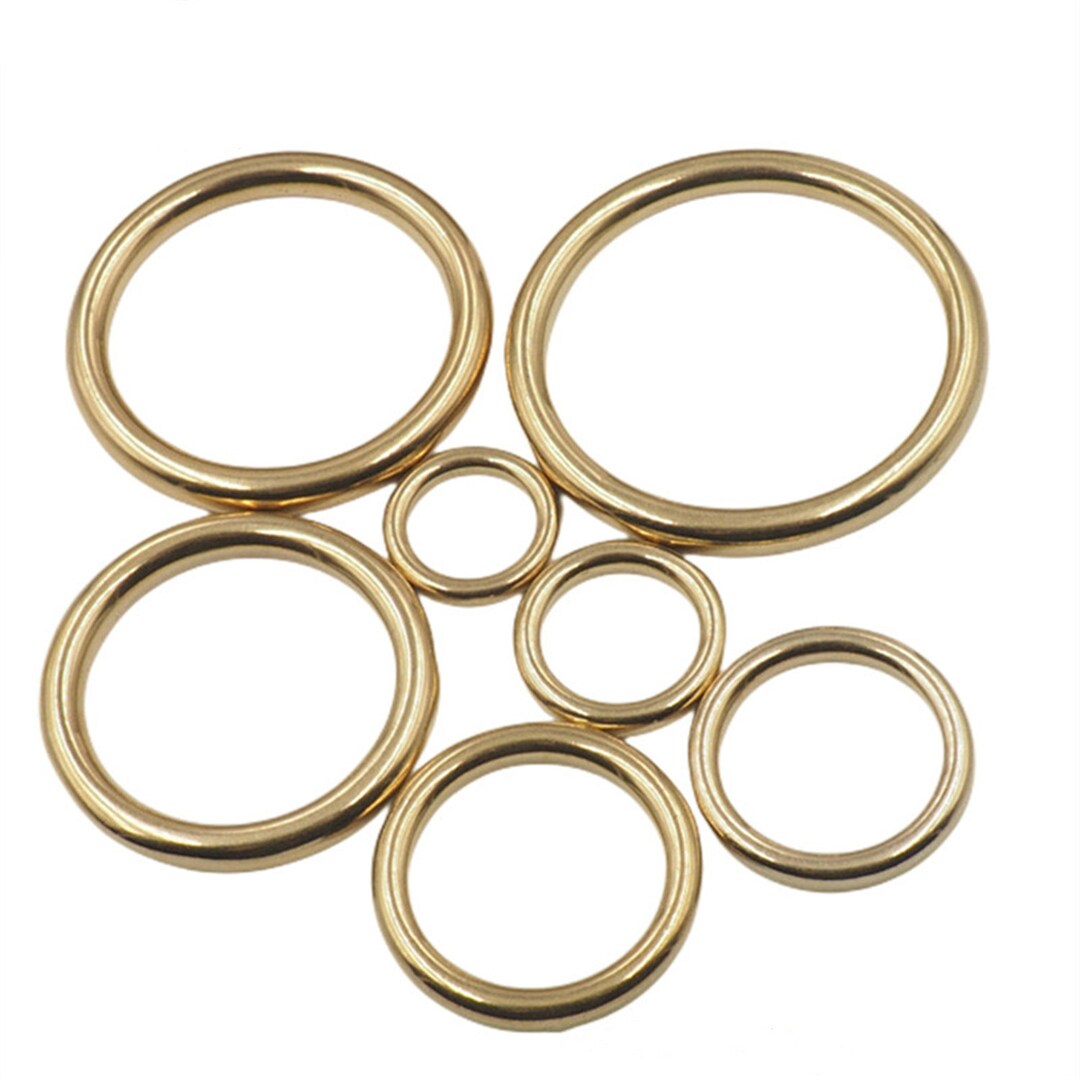 Seamless Brass O Ring Loop,leather Bag O Ring Hoop Inner Size 8mm-76mm ...