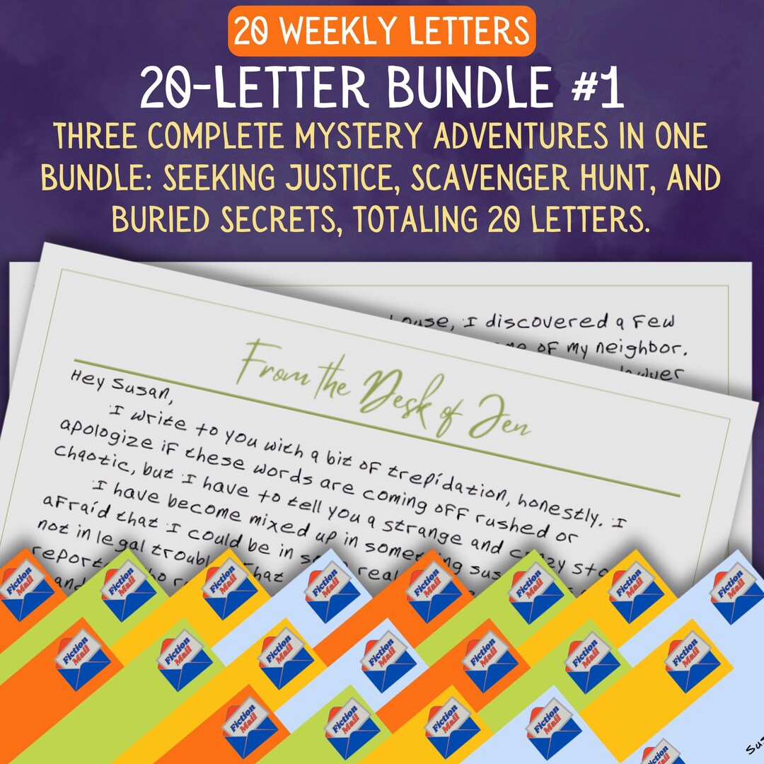 Personalized Fiction Letters | Multi-story Bundle #1 | 20 Weekly ...