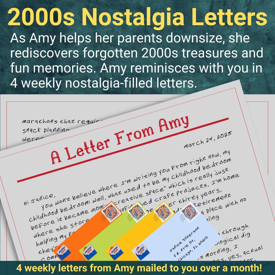 2000s Nostalgia Letters | Fun Fiction Letters Filled With Nostalgia ...