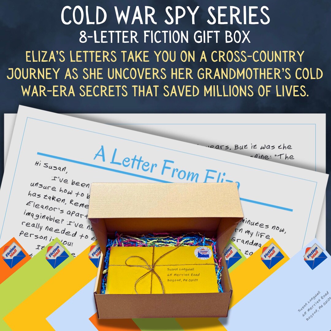 Personalized Fiction Letters Gift Box | Cold War Spy | Historical ...