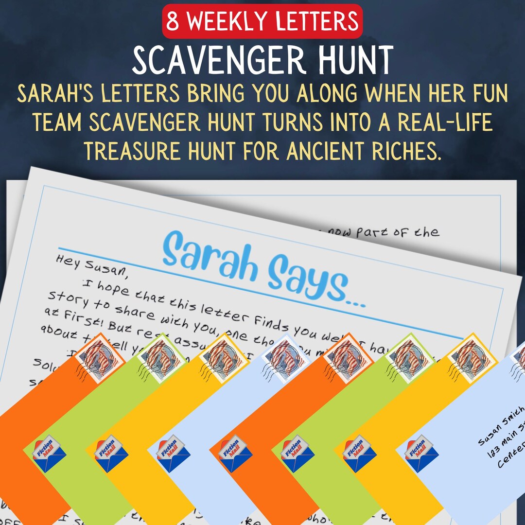 Fiction Mail | Personalized Fiction Letter Series: Scavenger Hunt ...