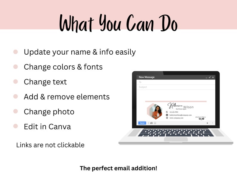 Email Signature, Gmail Email Signature, Modern Email Signature Template ...