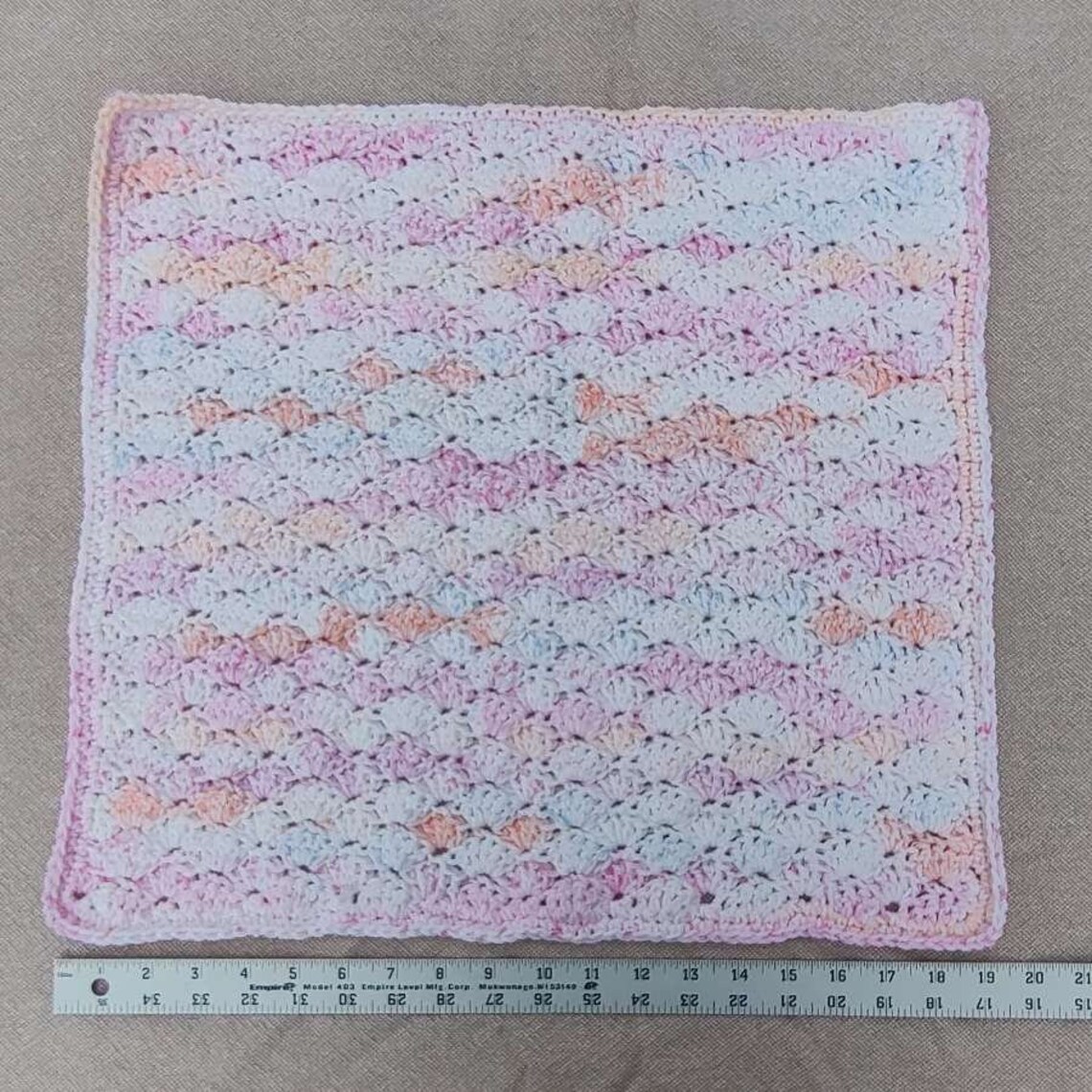 Pink Seashells Baby Lovey Crochet Baby Blanket - Etsy