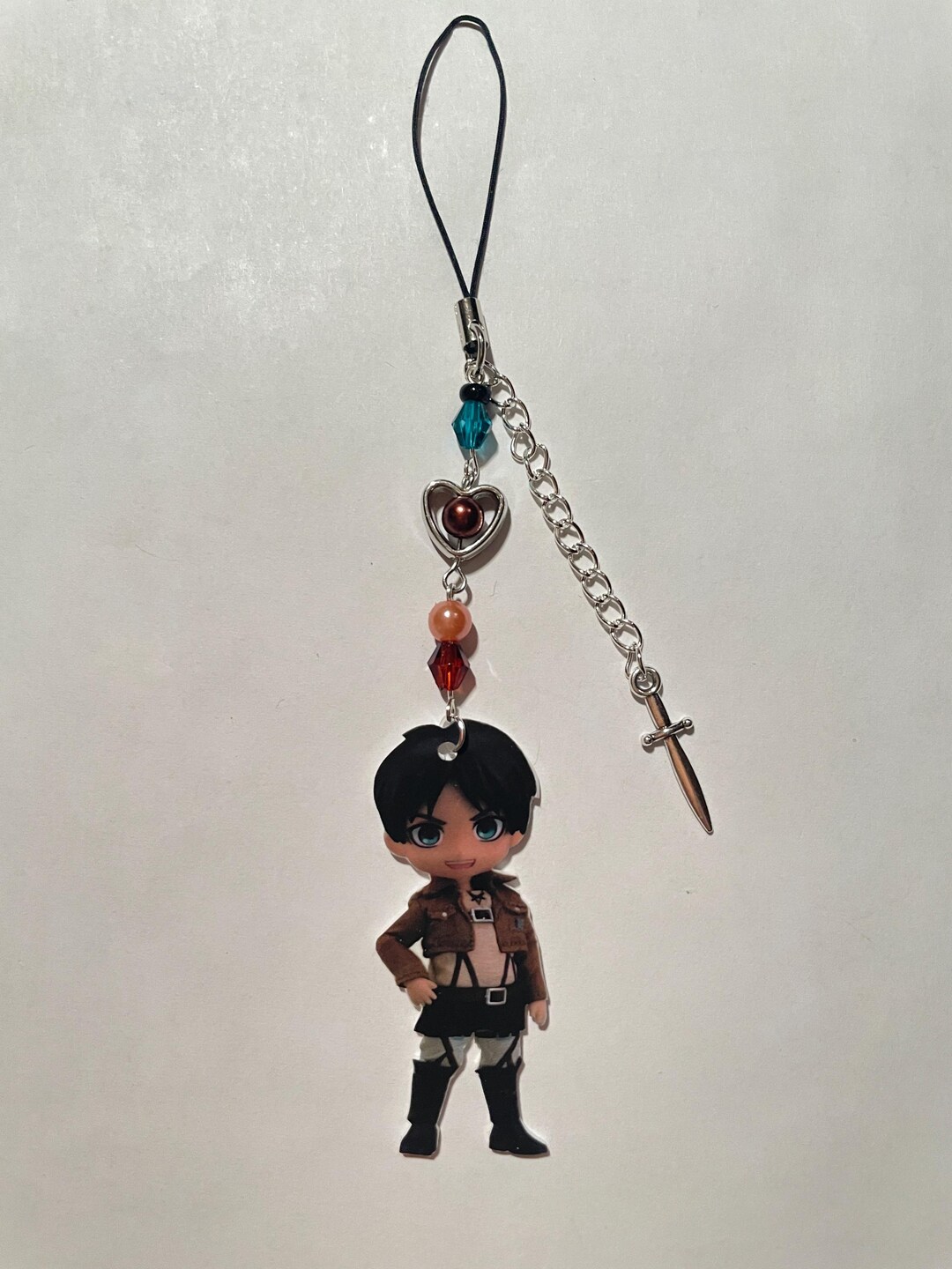 Eren Yeager Inspired Phone Charm ｜attack on Titan Anime | Y2k - Etsy