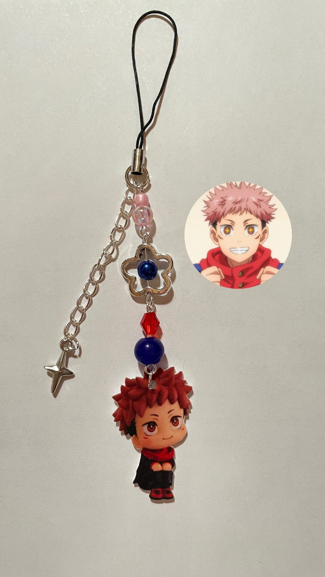 Yuji Itadori Phone Charm jujutsu Kaisen Anime Y2k - Etsy
