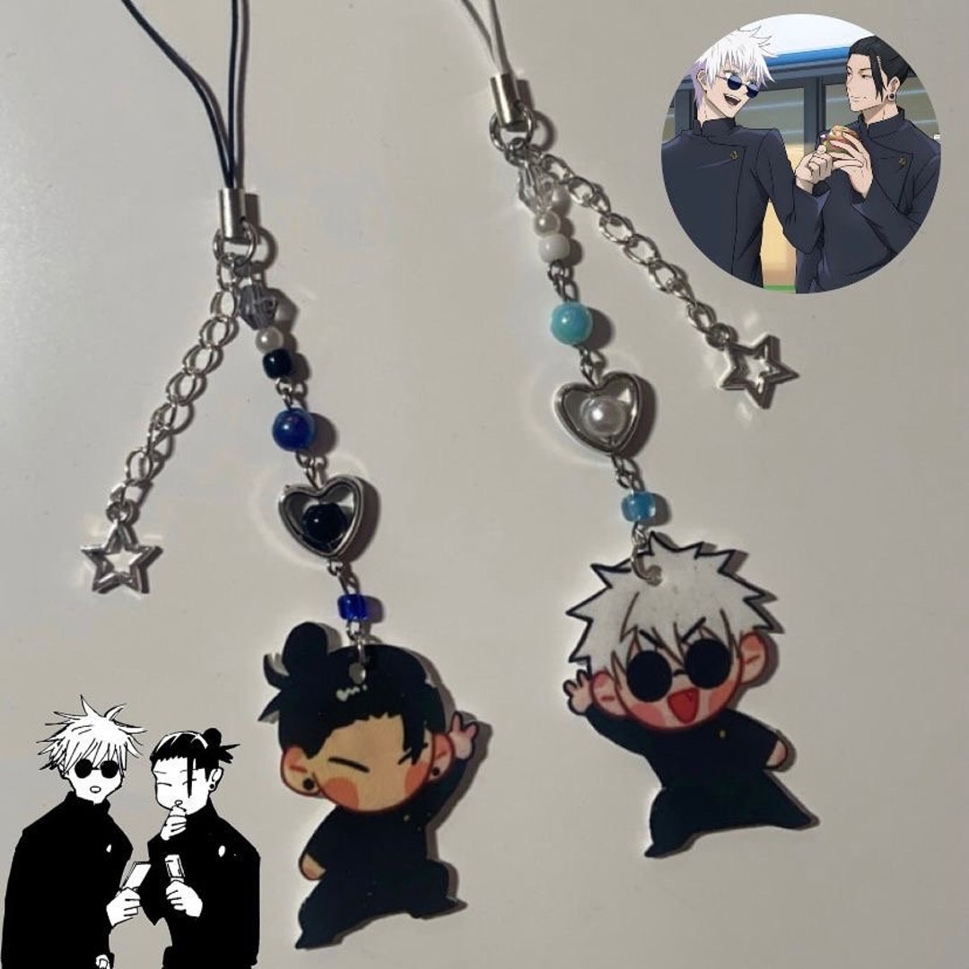 Gojo and Geto Phone Charm | Anime - Etsy