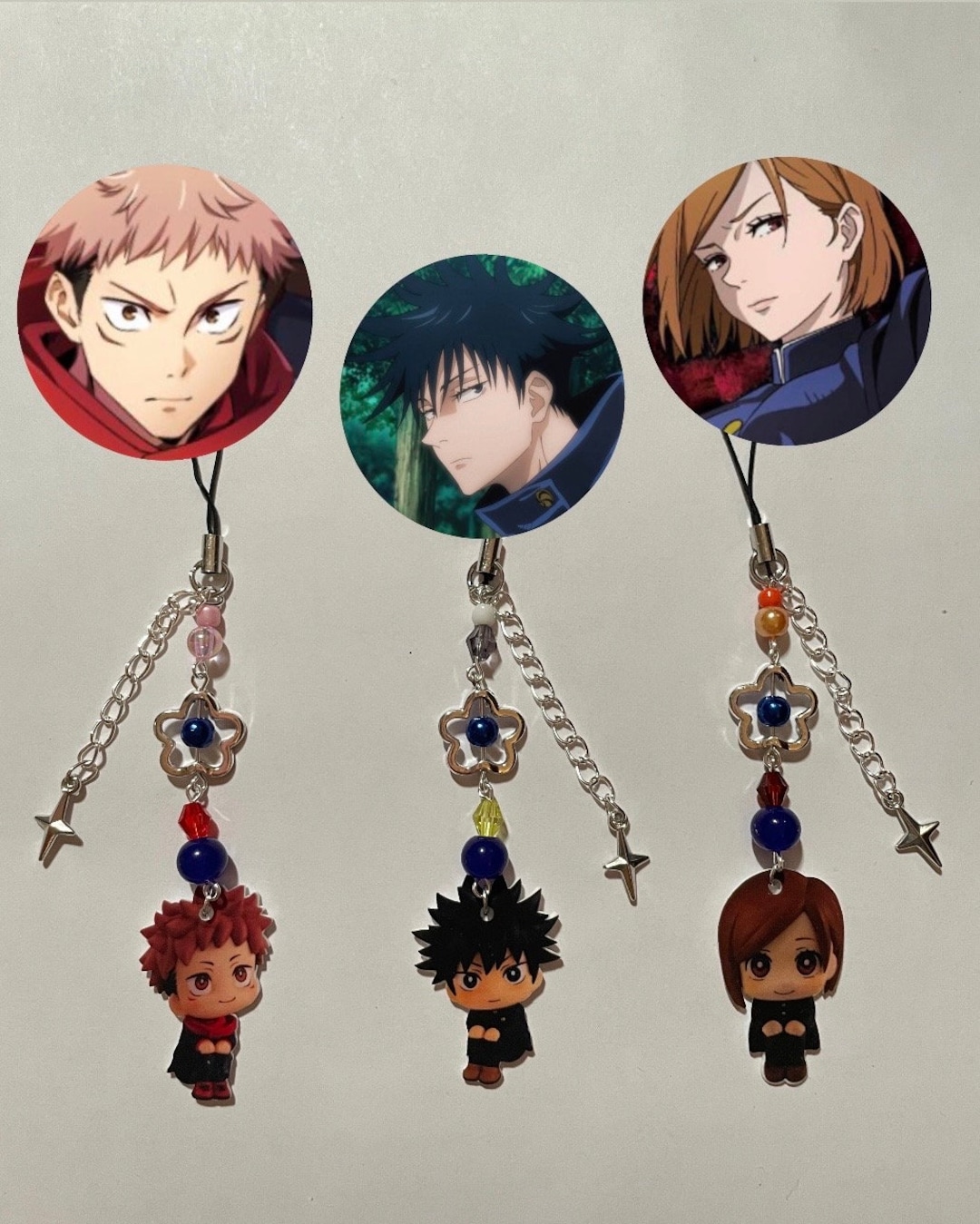 Yuji Itadori Megumi Fushiguro Nobara Kugisaki Phone Charm ｜jujutsu ...