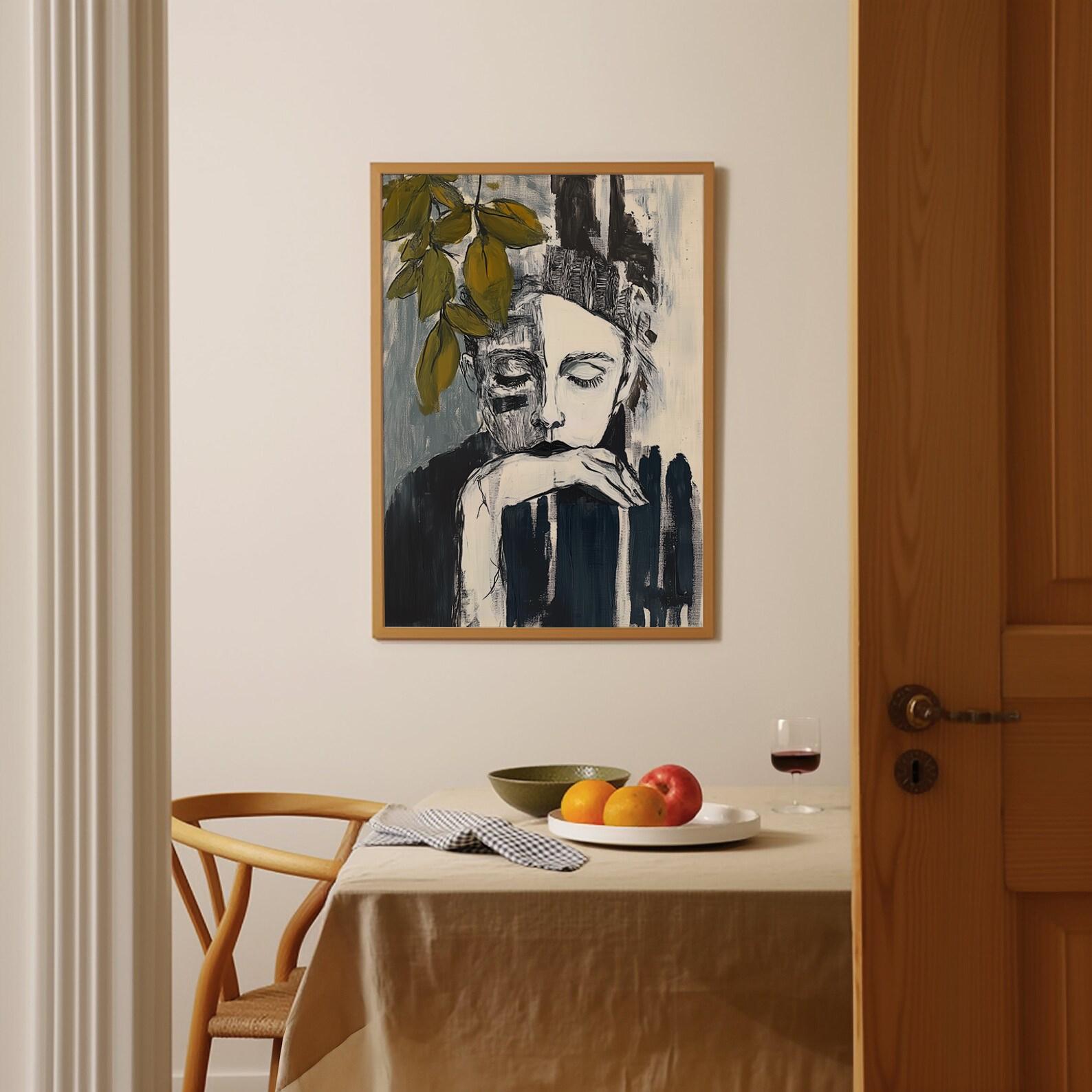 Abstract People Art Print: Trendy Figurative Poster (digital Download ...
