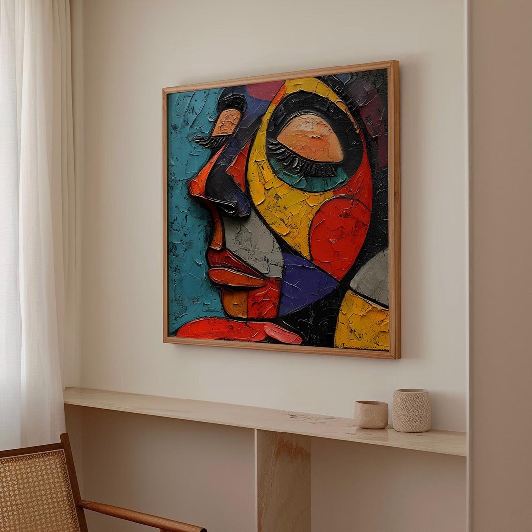 Picasso Poster Abstract Vintage Art Print Downloadable Colourful Wall ...