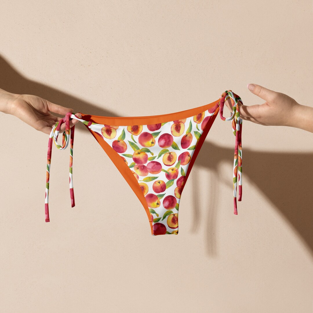Sweet Georgia Peach String Bikini Bottom Eco Friendly Bikini Bottom ...