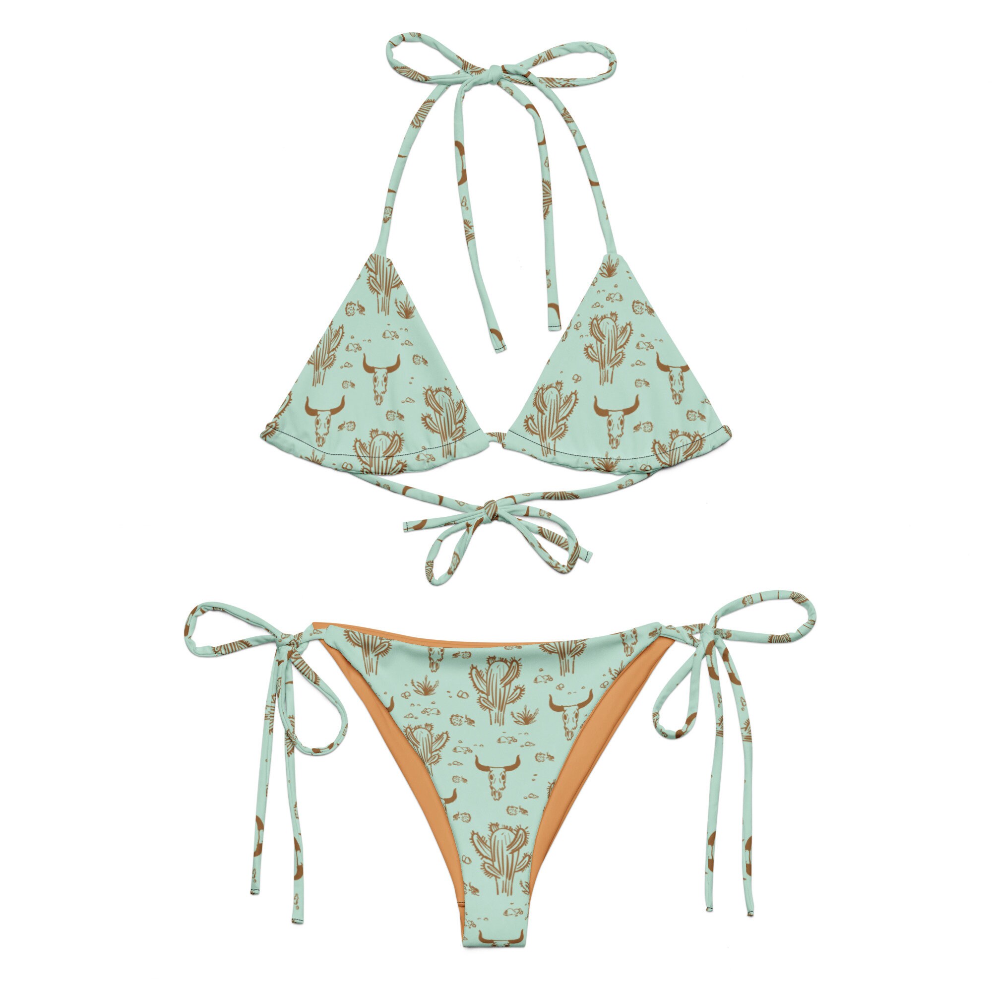 Desert Out West String Bikini Set | Cactus Recycled Eco Friendly Bikini ...