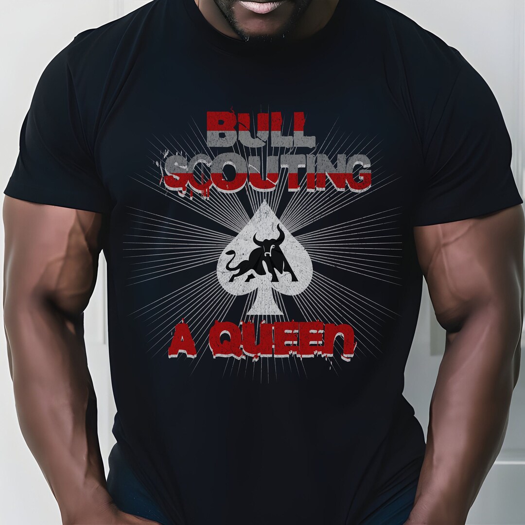 Bull and Queen of Spades T-shirt - Perfect Gift for Swinger Bull ...
