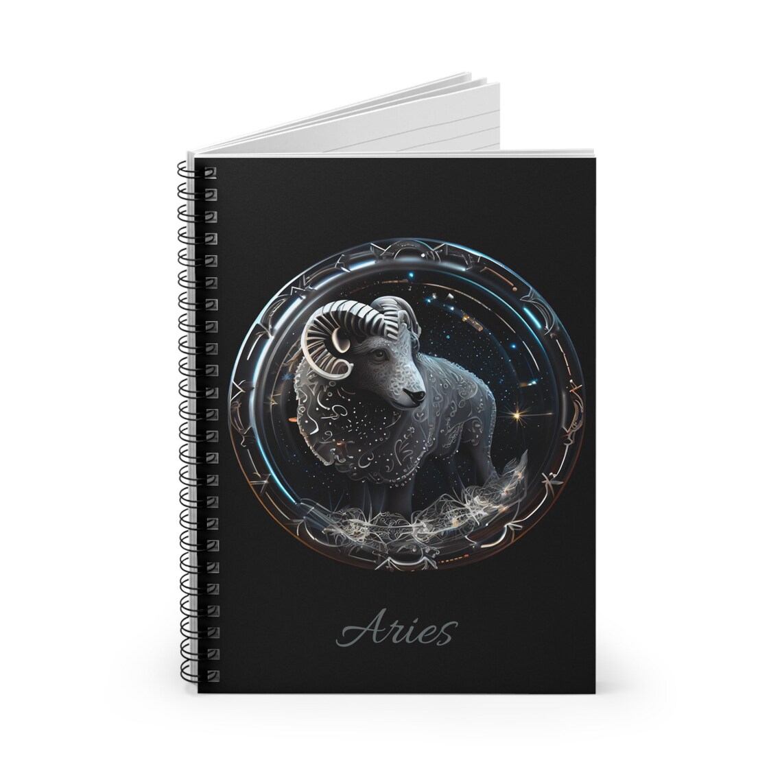 Aries Journal // Zodiac Notebook // Aries Sign Zodiac Sign Watercolor ...