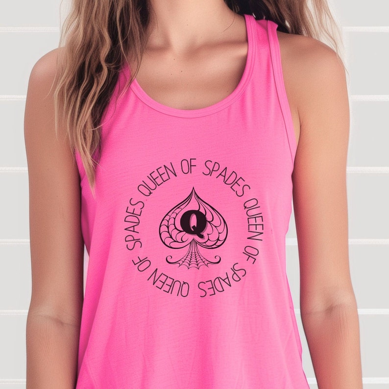 Queen Of Spades Tank Top Qos Hotwife Bbc Cuckold Slut Shirt Womens Tank