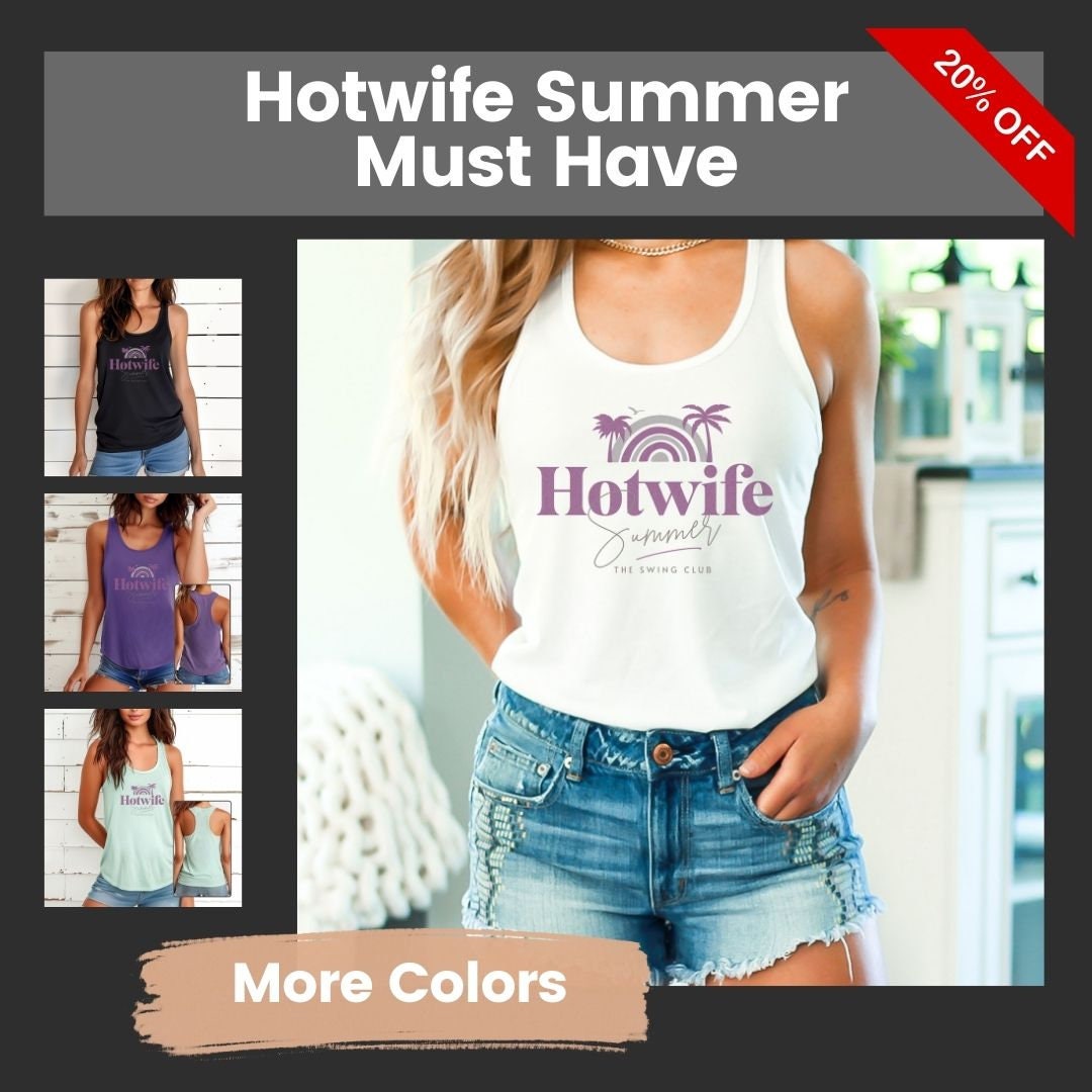 Swing Club Hotwife Summer Tank Top for Swingers Beachy Vibes - Etsy