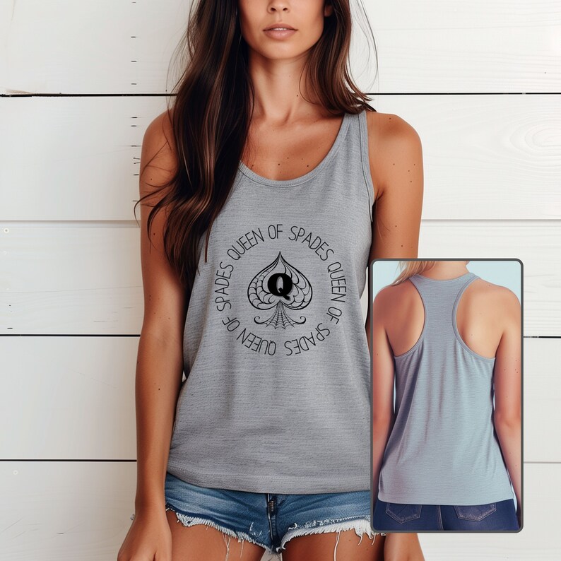 Queen Of Spades Tank Top Qos Hotwife Bbc Cuckold Slut Shirt Womens Tank