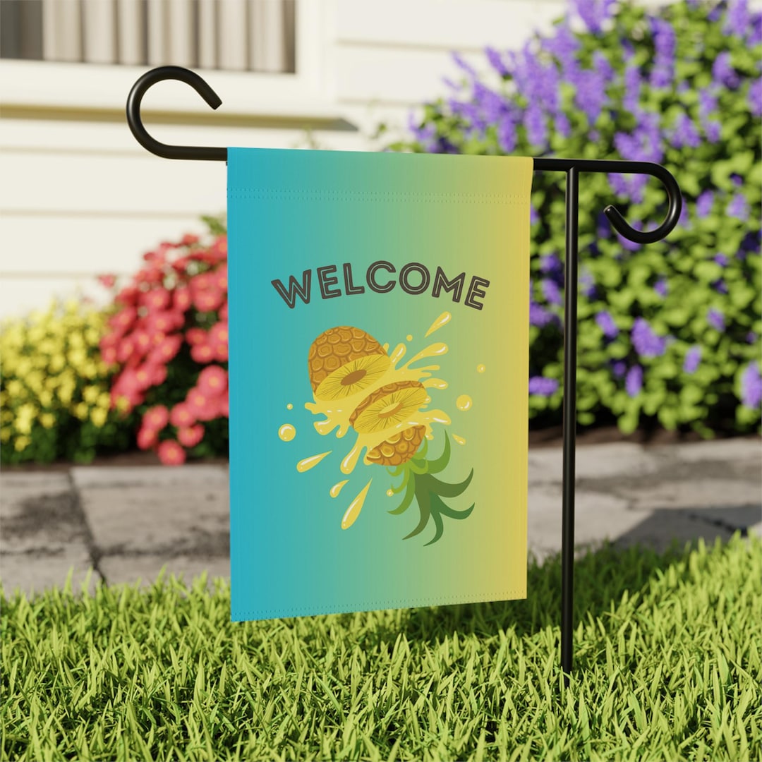 Swinger Lifestyle Upside Down Pineapple Garden & House Banner Flag Open ...