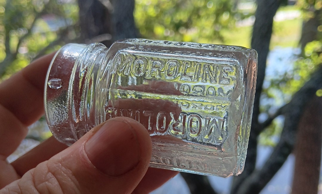 1930's Vintage Embossed Moroline Petroleum Jelly Jar - Etsy