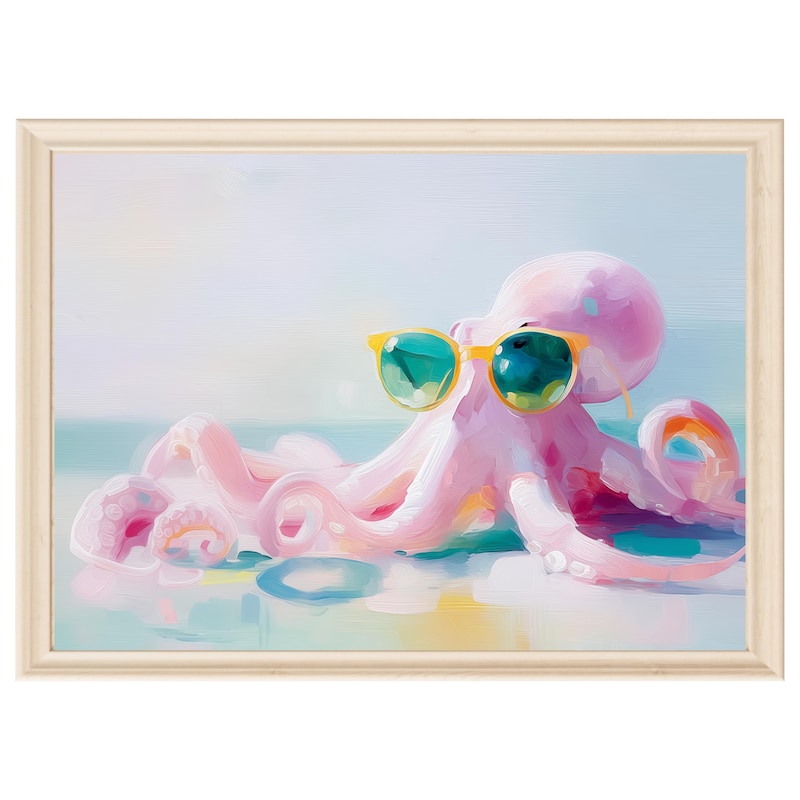 Coastal Octopus Wall Art - Etsy