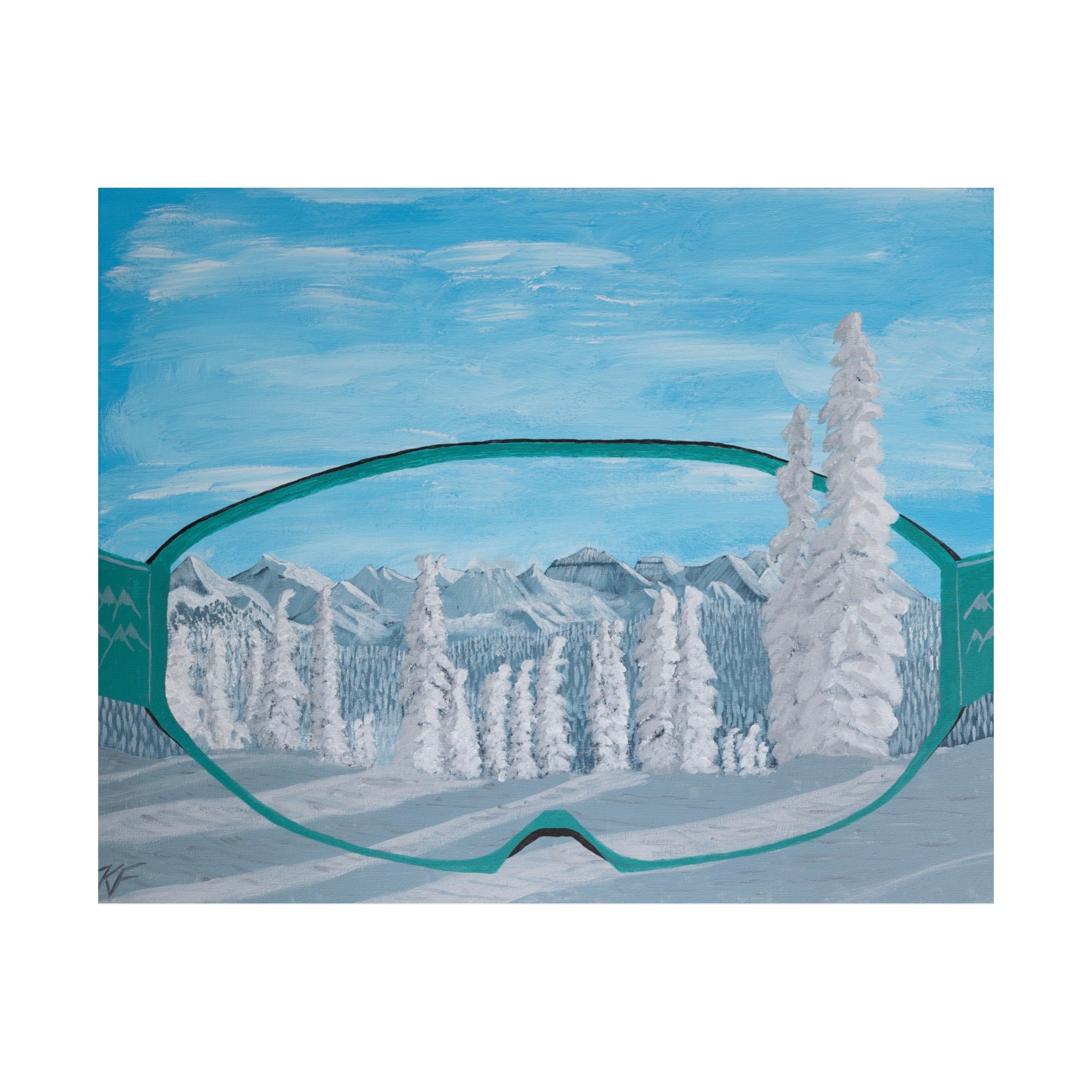 Ski Goggle Poster - Etsy