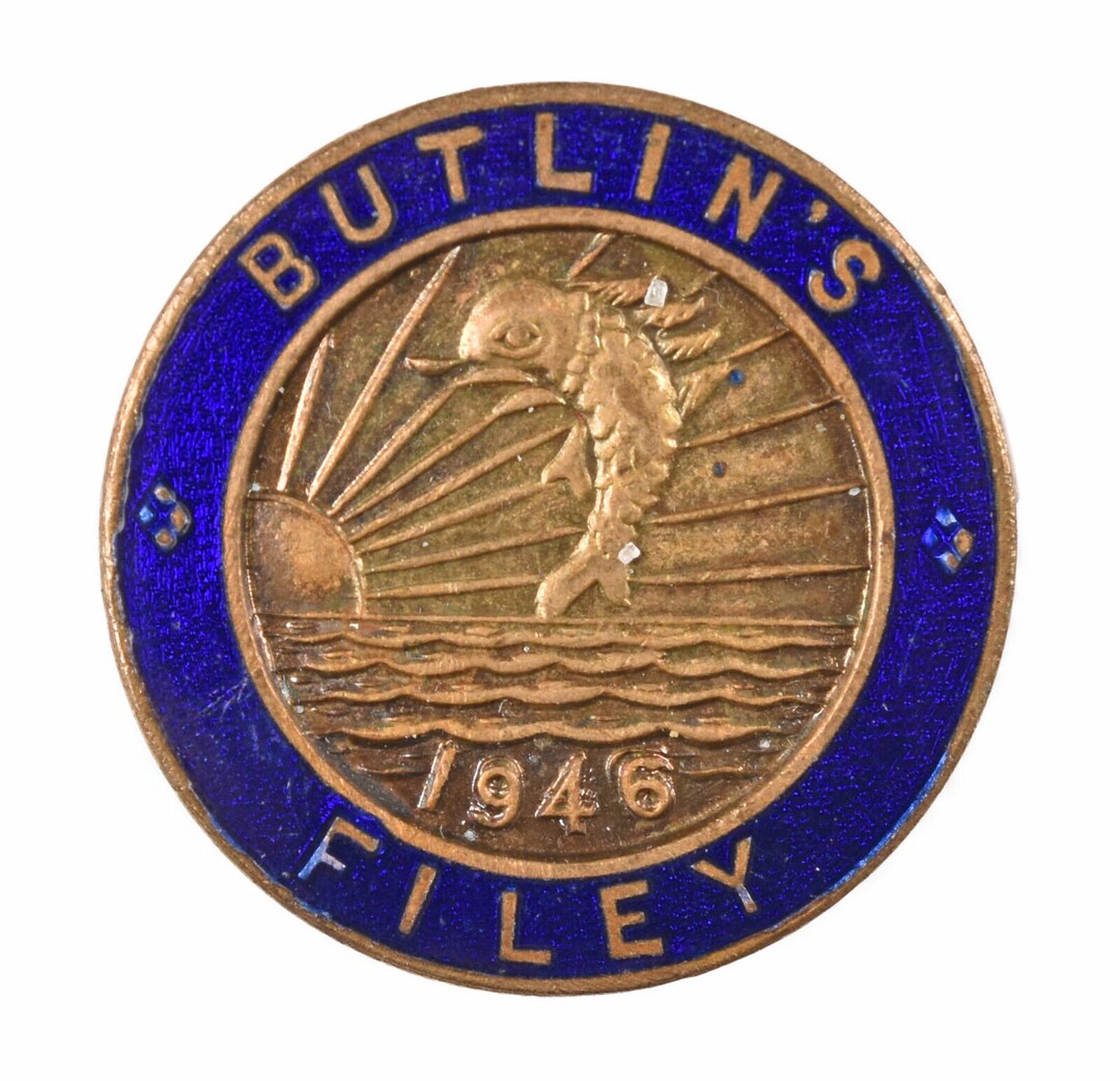 Vintage Old Butlins Holiday Camp Filey 1946 Enamel Badge - Etsy