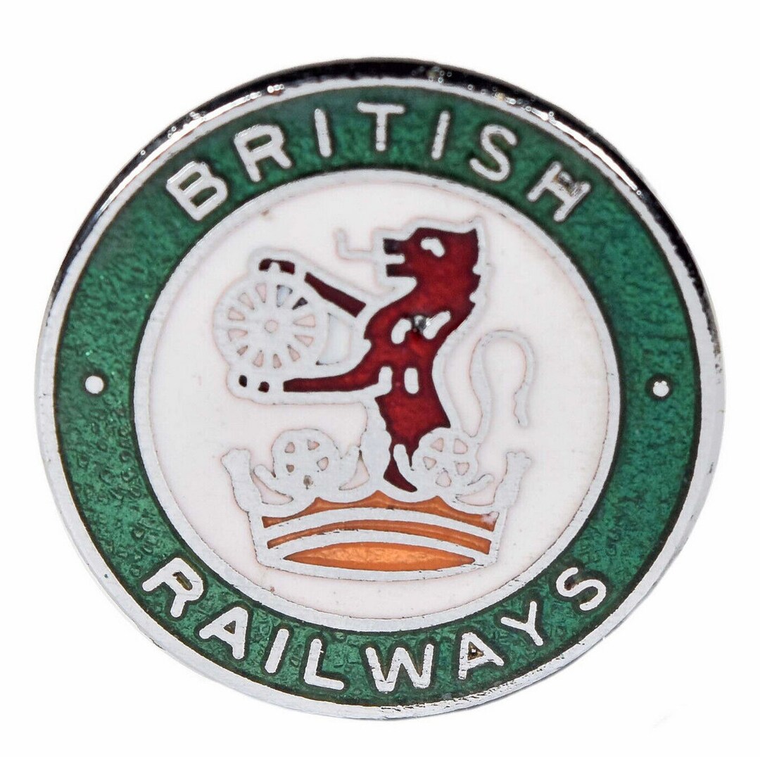 Vintage Old British Railways Company Crest Enamel Brooch Badge - Etsy