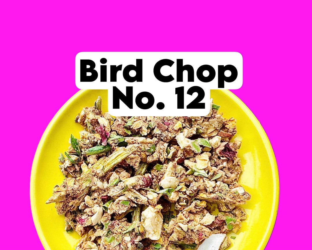 Bird Chop No. 12 | Freeze-dried Meal for Parrots, Small Bag - Etsy