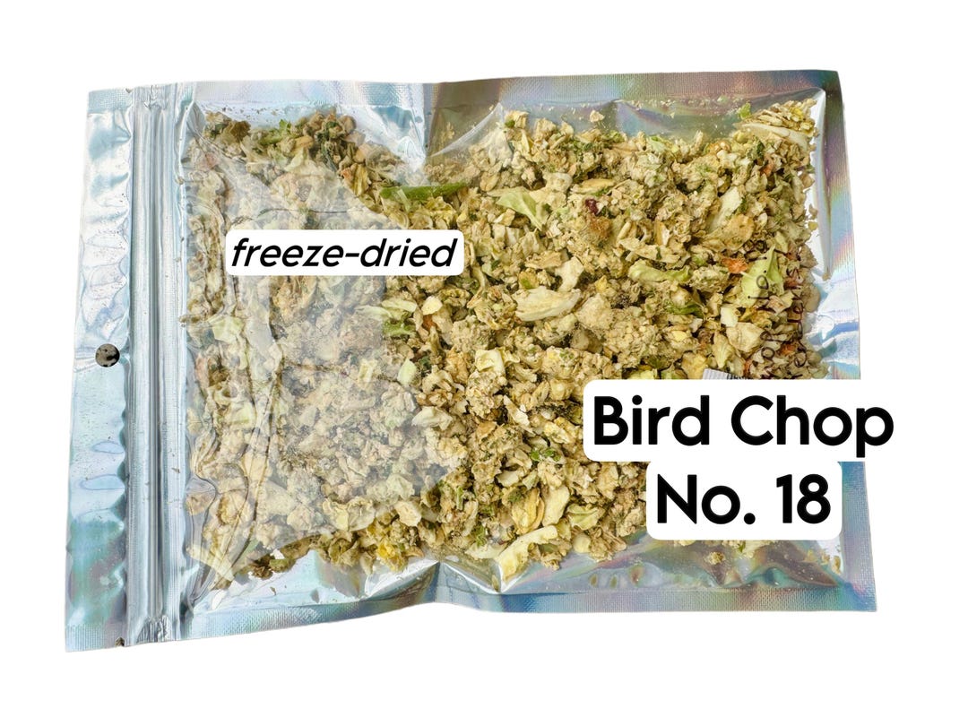 Freeze-dried Bird Chop Watercress and Sweet Potato Blend for Small ...