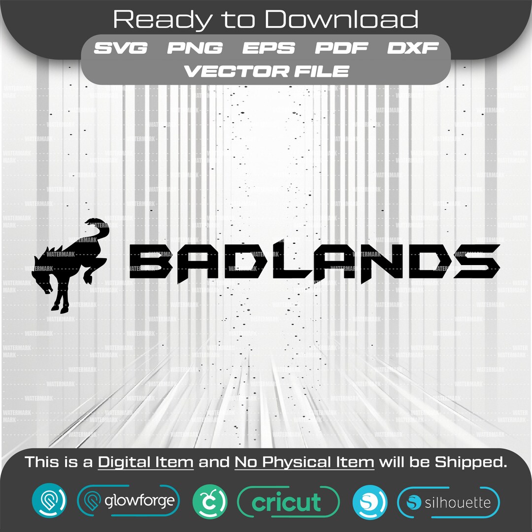 Badlands Vectors Instant Download Svg File for Cricut, Svg Designs ...