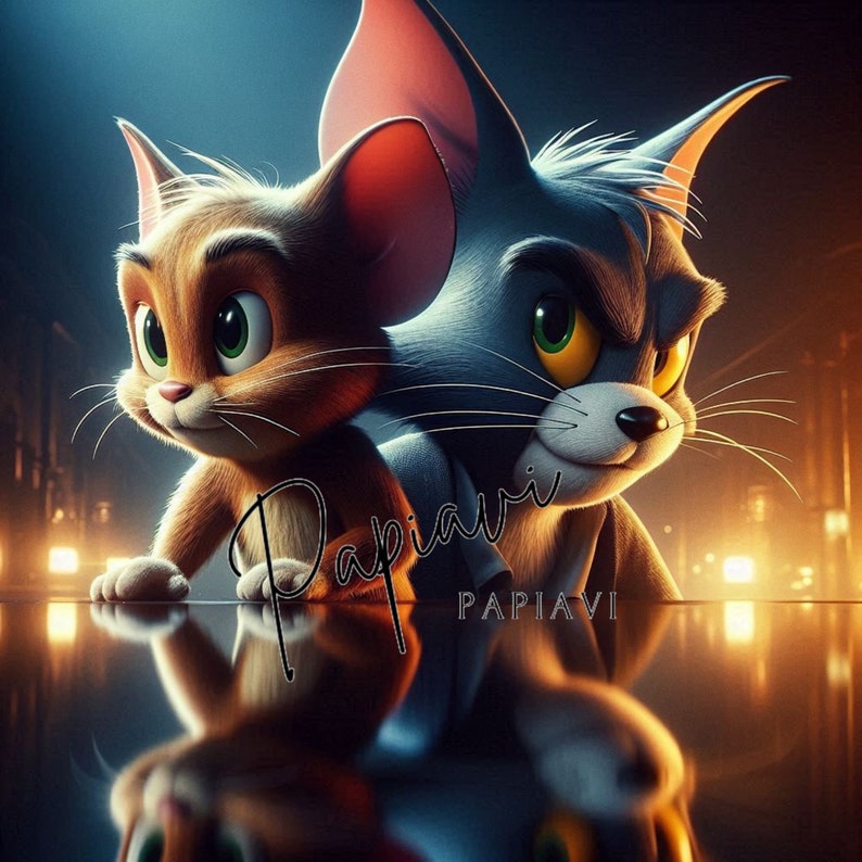Tom and Jerry AI Generated Classic - Etsy