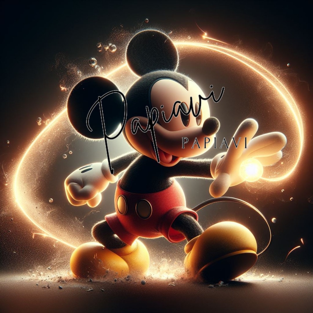 Mickey Mouse With Power AI Generated - Etsy