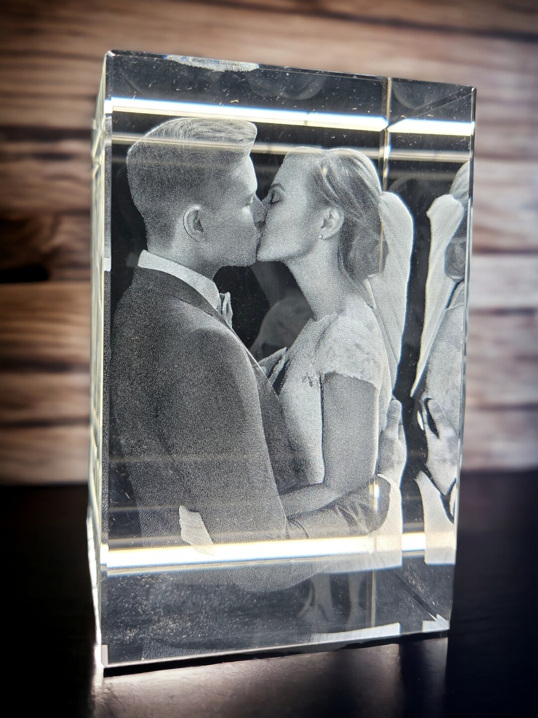 3D Photo Glass Cube 80x120x80mm Glass Engraving Gift Picture Laser ...