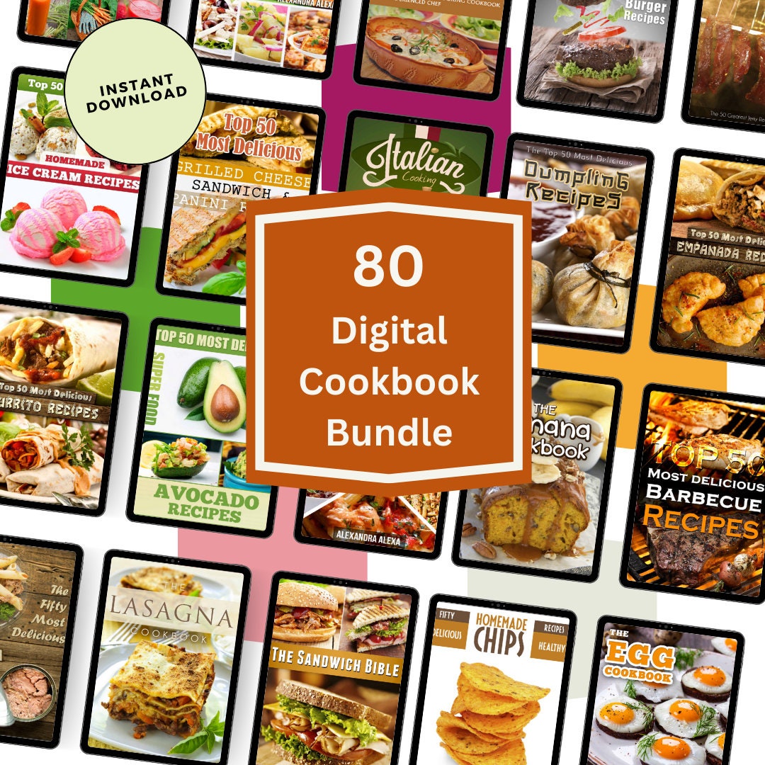 Easy Food Recipes Book Bundles Quick Recipes - Etsy