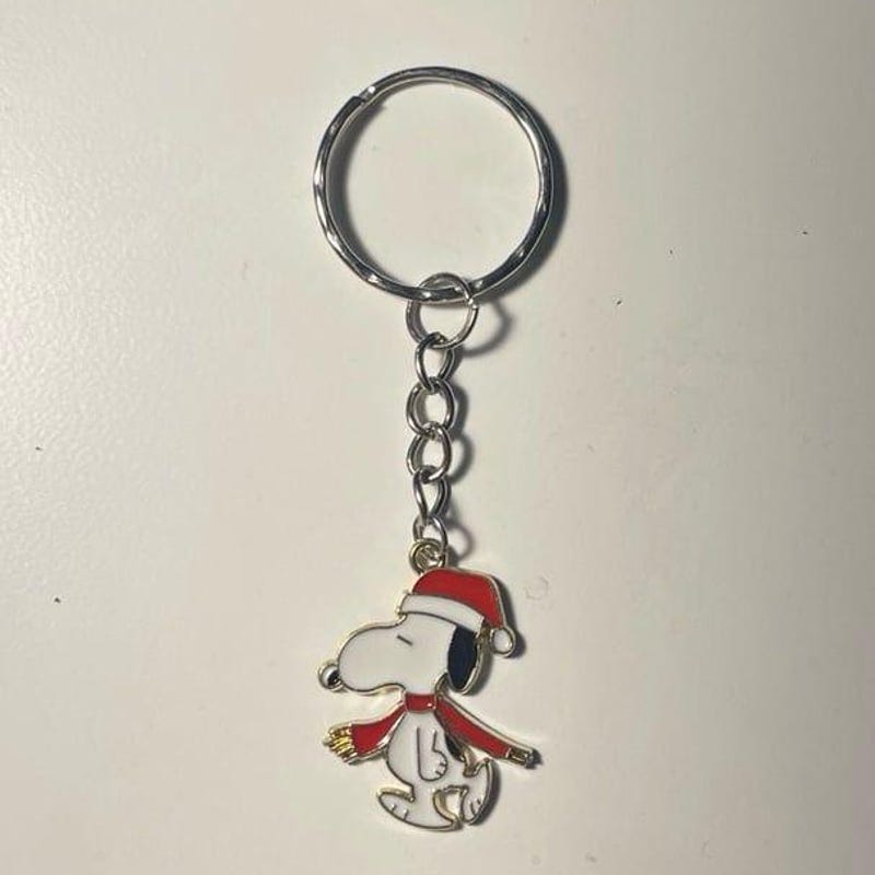 Snoopy Keychain - Etsy