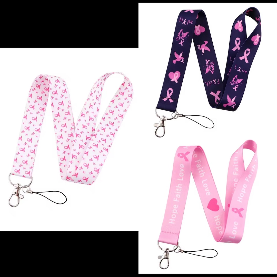 Breast Cancer Awareness Lanyards - Etsy