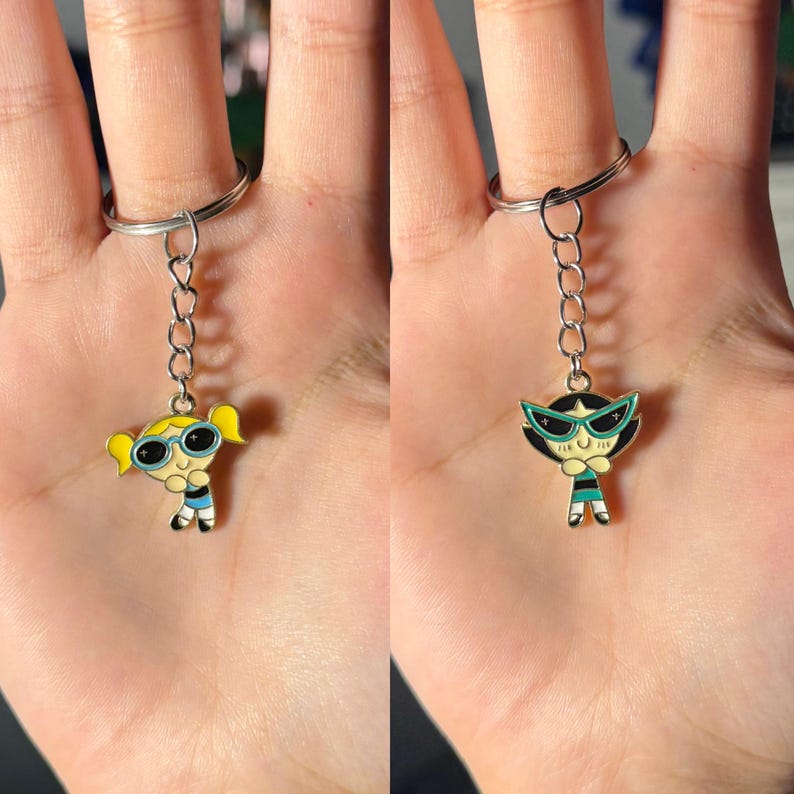 Power Puff Girls Matching Keychain Sets - Etsy