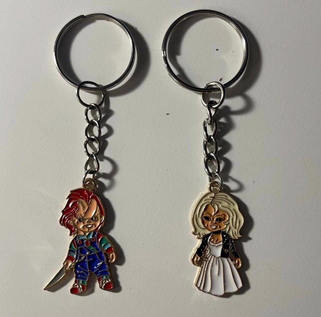 Chucky and Tiffany Keychain Set - Etsy
