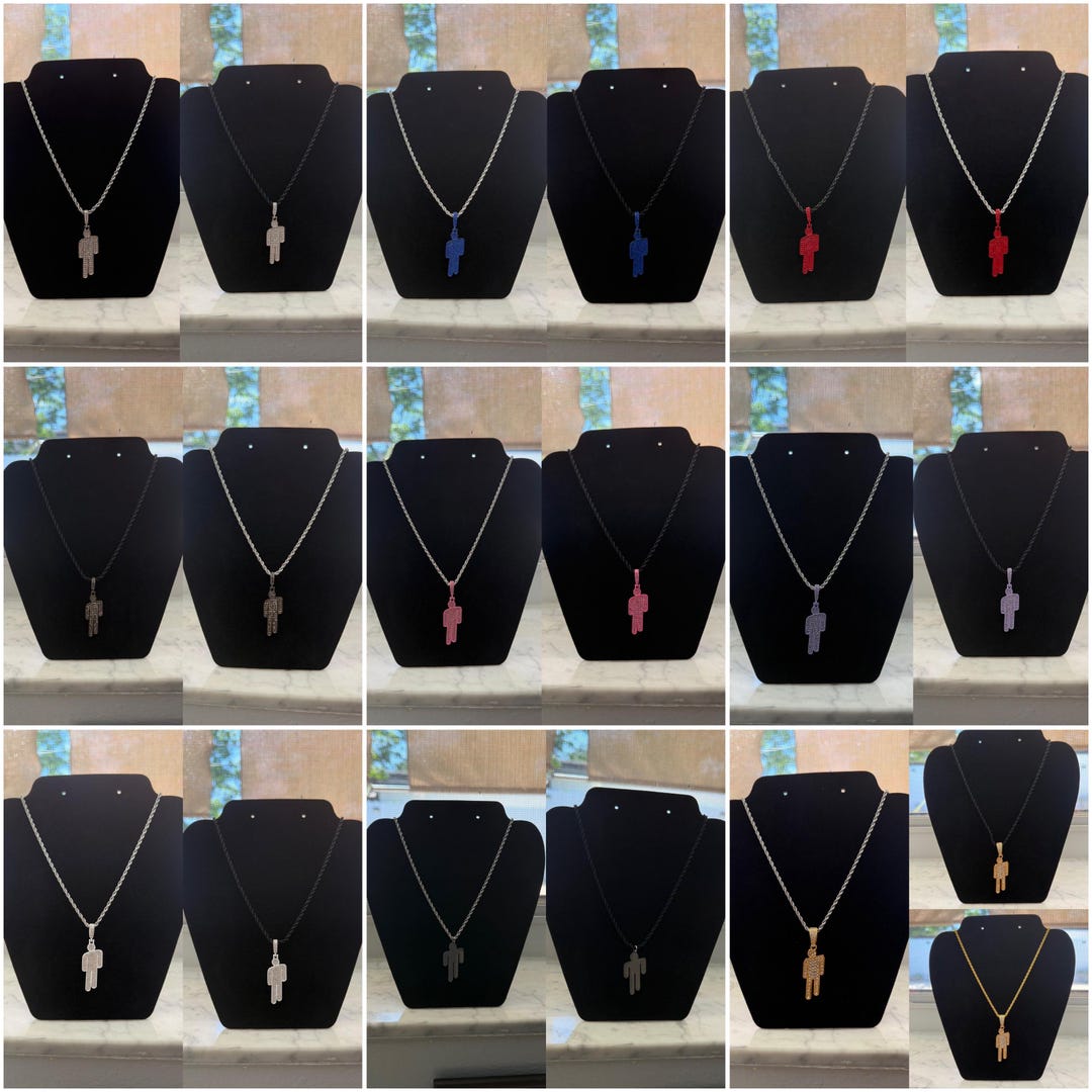 Billie Eilish Blohsh Inspired Pendant Stainless Steel and Alloy ...