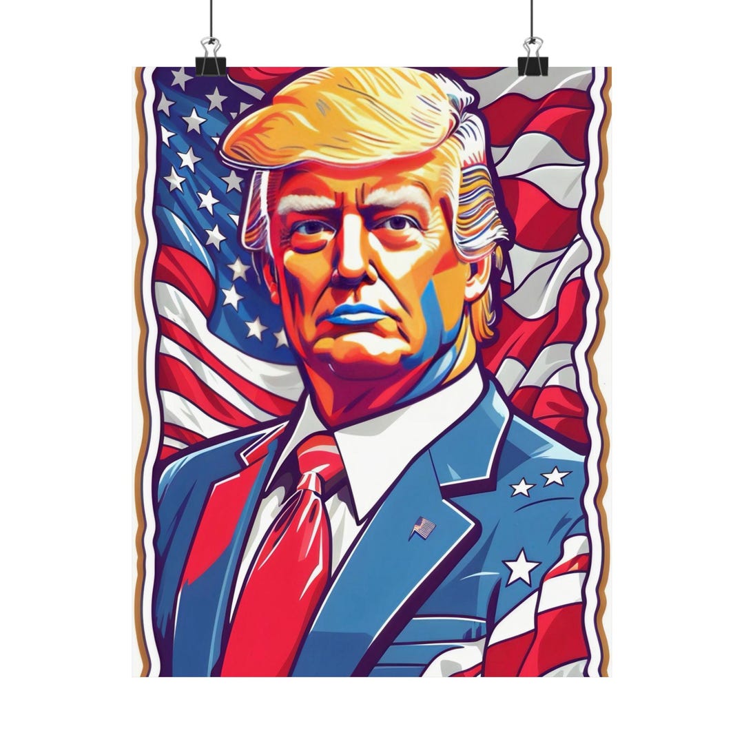 President Trump Poster Bold & Funny Wall Art Perfect for Home ...