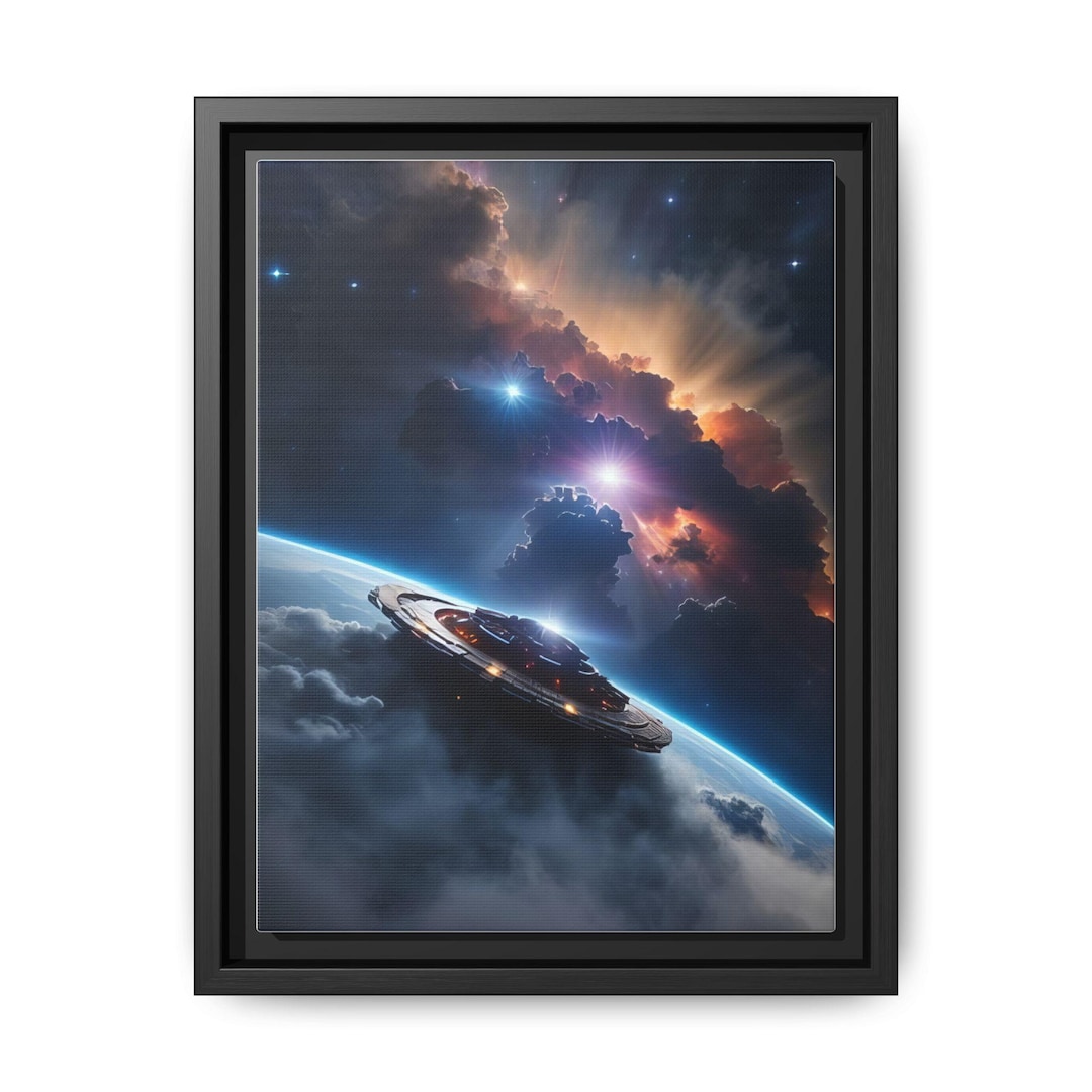 Unique Outer Space Wall Art Poster Astronauts, Nebulas, and Spaceships ...